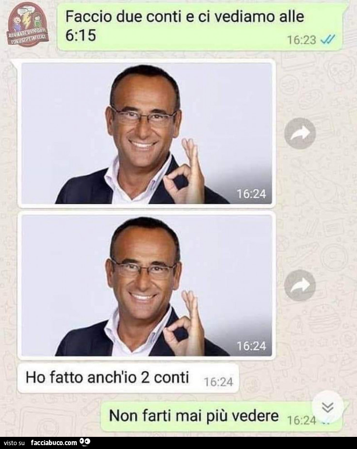 Tutti i meme su Carlo Conti - Facciabuco.com