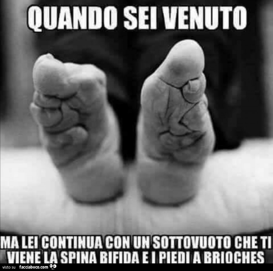 Tutti i meme sui Piedi - Facciabuco.com