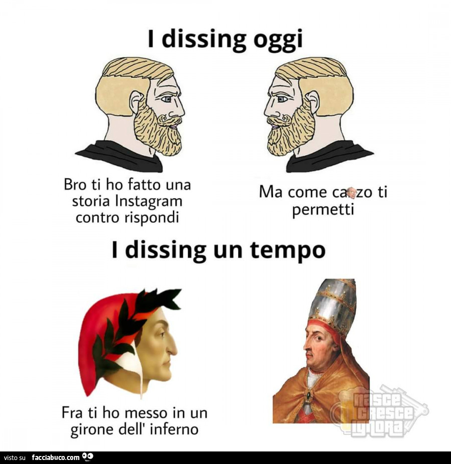 Tutti i meme su Dante Alighieri - Facciabuco.com