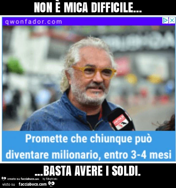 Tutti i meme su Flavio Briatore - Facciabuco.com