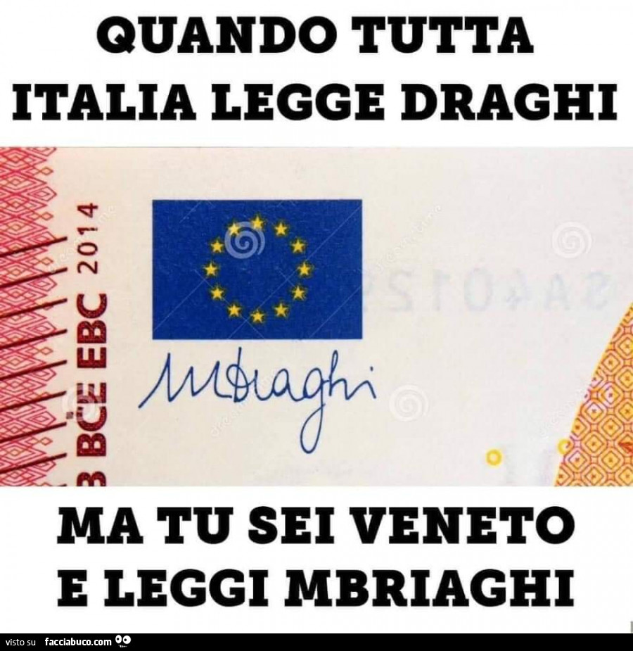 Tutti i meme su Mario Draghi - Facciabuco.com
