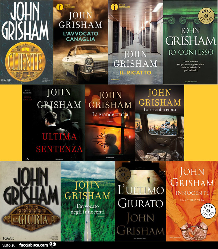 Tutti i meme su John Grisham - Facciabuco.com
