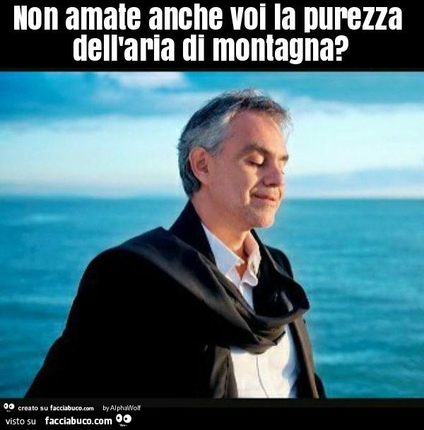 Tutti i meme su Andrea Bocelli - Facciabuco.com