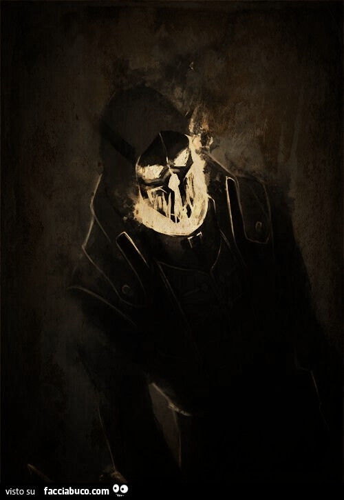 Maschera scheletro - Facciabuco.com