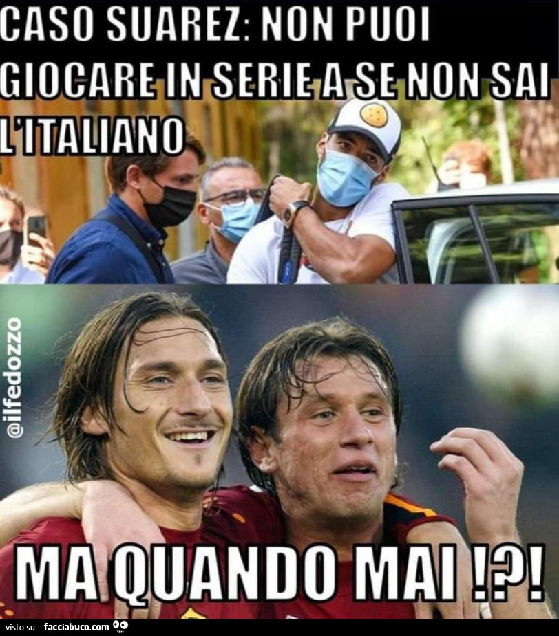 Tutti i meme su Francesco Totti - Facciabuco.com